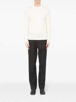 MAISON MARGIELA Ribbed-edge Wool Sweater - White