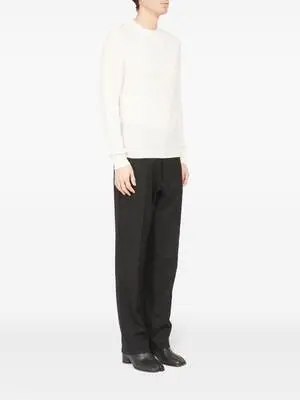 MAISON MARGIELA Ribbed-edge Wool Sweater - White