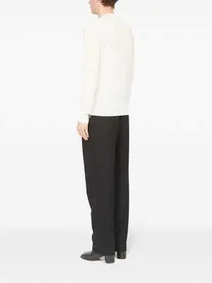 MAISON MARGIELA Ribbed-edge Wool Sweater - White