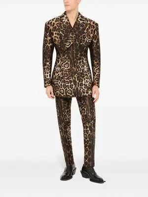 Dolce & Gabbana Leopard-print Jacquard Blazer