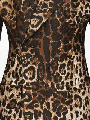 Dolce & Gabbana Leopard-print Jacquard Blazer