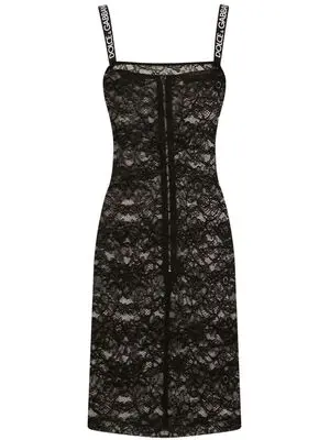 Dolce & Gabbana Lace Panel Mini Dress