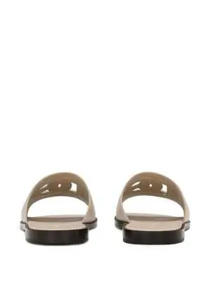 Dolce & Gabbana Leather Sandals - Neutrals