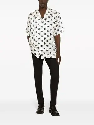 Dolce & Gabbana Tapered-leg Box-pleat Trousers - Black