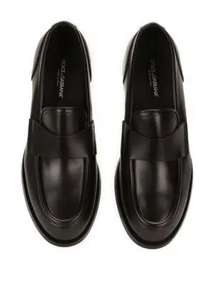 Dolce & Gabbana Calfskin Leather Loafers