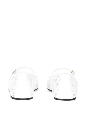 Dolce & Gabbana Perforated Leather Ballerinas