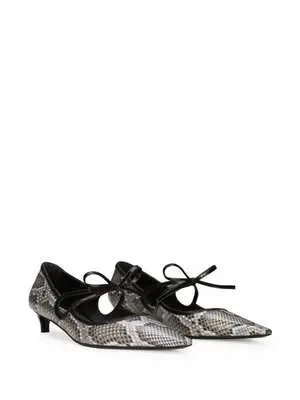 Dolce & Gabbana Leather Ribbon-tie Pumps