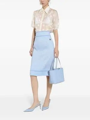Dolce & Gabbana Small Leather Tote Bag - Blue