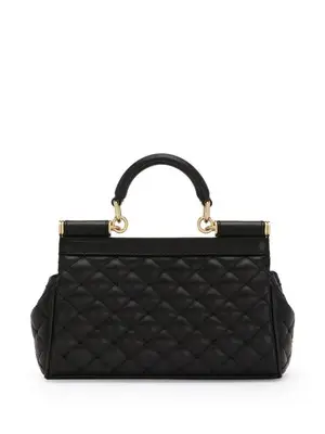 Dolce & Gabbana Small Sicily Tote Bag - Black