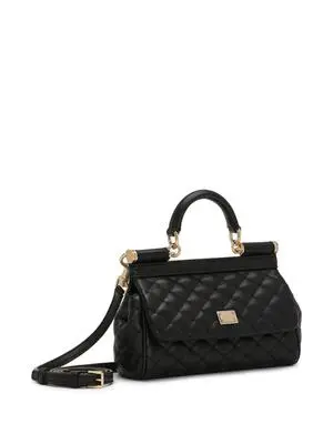 Dolce & Gabbana Small Sicily Tote Bag - Black