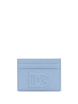 Dolce & Gabbana Dg-embossed Card Holder - Blue
