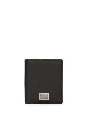 Dolce & Gabbana Dauphine-print Bi-fold Card Holder - Black