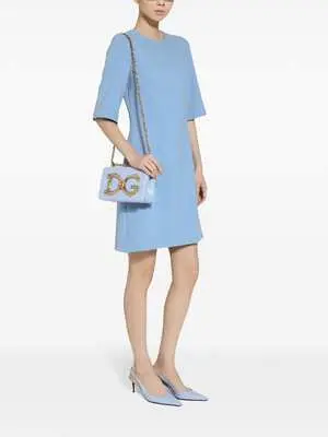 Dolce & Gabbana Dna Short-sleeve Mini Dress - Blue