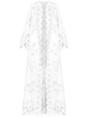 Dolce & Gabbana Macramé Cut-out Long Coat
