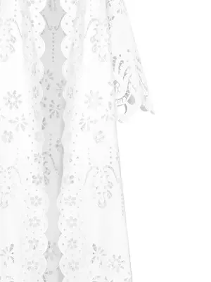 Dolce & Gabbana Macramé Cut-out Long Coat