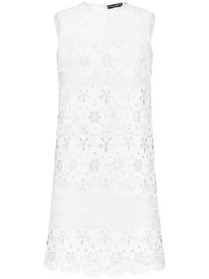 Dolce & Gabbana Embroidered Mesh Minidress