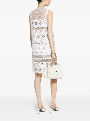 Dolce & Gabbana Embroidered Mesh Minidress