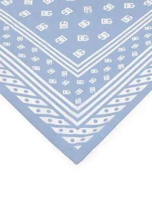Dolce & Gabbana Dna Logo-print Silk Scarf