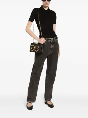Dolce & Gabbana Straight-leg Jeans - Black