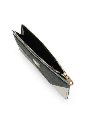 Dolce & Gabbana Large Card Holder In Patchwork Denim