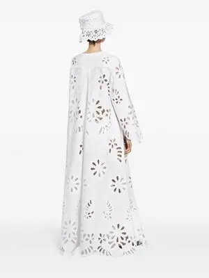 Dolce & Gabbana Cut-out Cotton Kaftan Maxi Dress