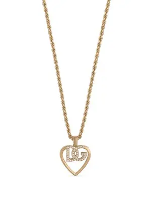Dolce & Gabbana Logo-pendant Necklace - Gold