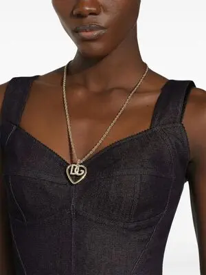 Dolce & Gabbana Logo-pendant Necklace - Gold