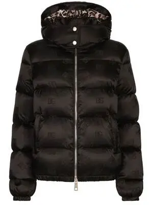 Dolce & Gabbana Monogram Jacquard Puffer Jacket