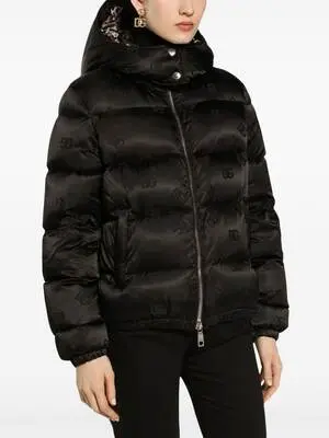 Dolce & Gabbana Monogram Jacquard Puffer Jacket