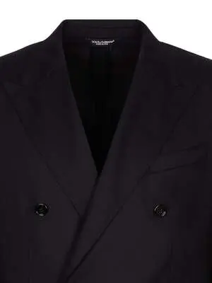 Dolce & Gabbana Double-breasted Wool Jacket - Blue