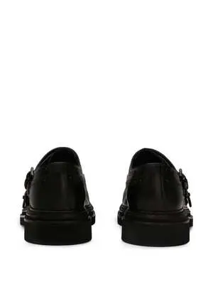Dolce & Gabbana Leather Monk Shoes