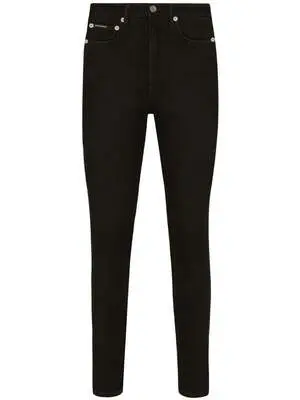 Dolce & Gabbana High-waist Skinny Jeans - Black