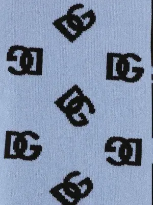 Dolce & Gabbana Dna Intarsia-knit Logo Scarf