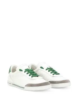 Dolce & Gabbana Saint Tropez Leather Sneakers - White
