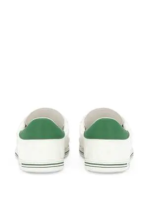 Dolce & Gabbana Saint Tropez Leather Sneakers - White