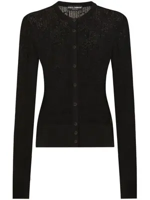 Dolce & Gabbana Dna Logo Embroidered Cardigan