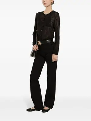 Dolce & Gabbana Dna Logo Embroidered Cardigan
