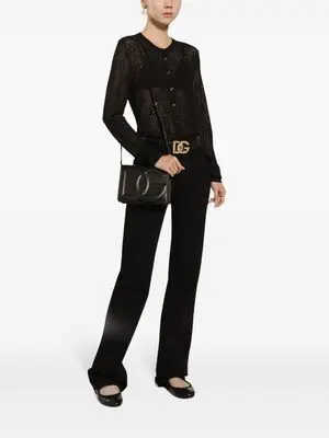 Dolce & Gabbana Dna Logo Embroidered Cardigan