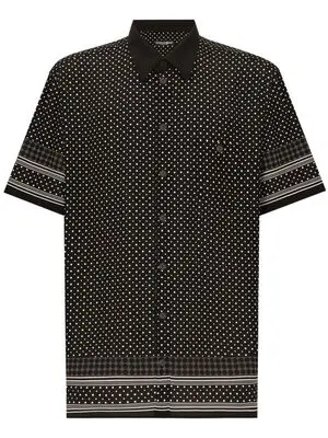 Dolce & Gabbana Polka-dot Silk Shirt