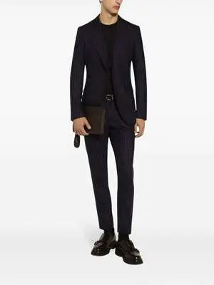 Dolce & Gabbana Pinstripe Single-breasted Jacket - Black