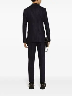 Dolce & Gabbana Pinstripe Single-breasted Jacket - Black