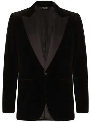 Dolce & Gabbana Single-breasted Velvet Blazer