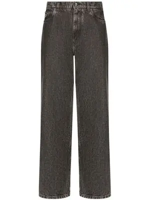 Dolce & Gabbana High-rise Straight-leg Jeans - Grey
