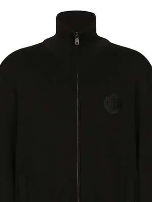 Dolce & Gabbana Logo-patch Zip-up Cardigan
