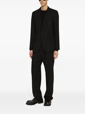 Dolce & Gabbana Wool Track Pants - Black