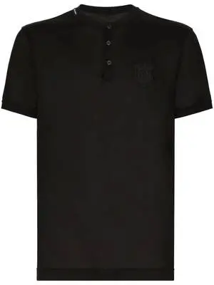 Dolce & Gabbana Embroidered-logo T-shirt - Black