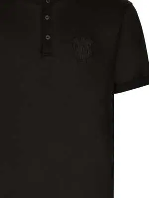 Dolce & Gabbana Embroidered-logo T-shirt - Black
