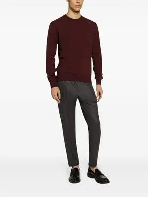 Dolce & Gabbana Logo-patch Cashmere Jumper - Red