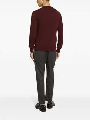 Dolce & Gabbana Logo-patch Cashmere Jumper - Red