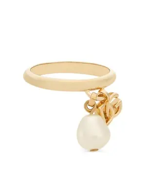 Dolce & Gabbana Dg-logo Pearl Ring